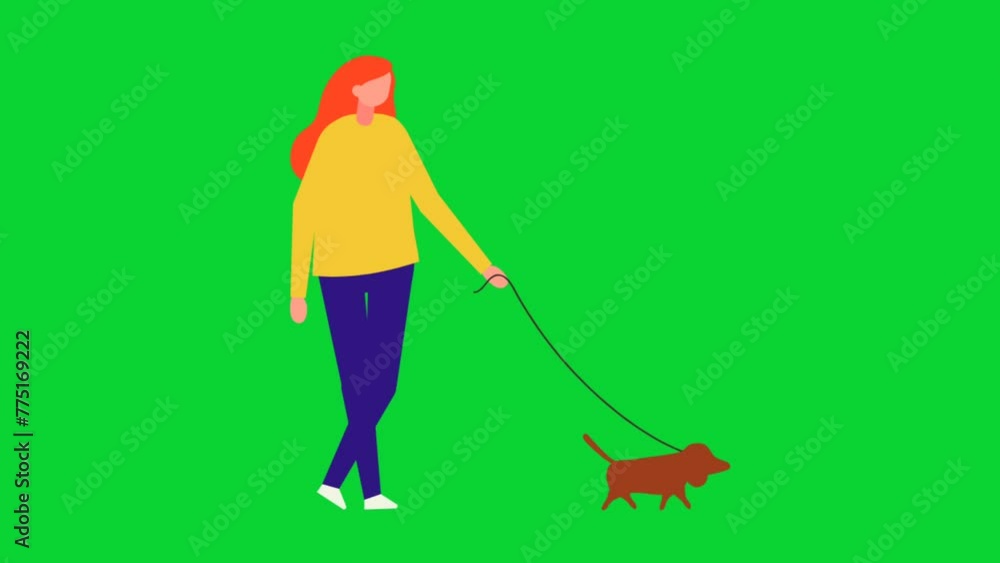 Figures stick different icons, 3D Animation Cartoon Video Green Screen ...