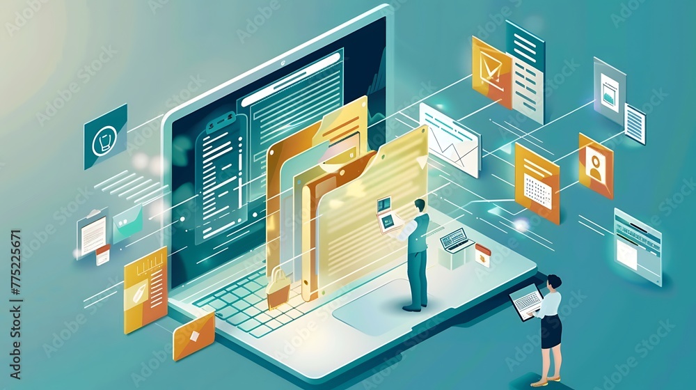 Illustrate a scenario that highlights how advanced document management ...