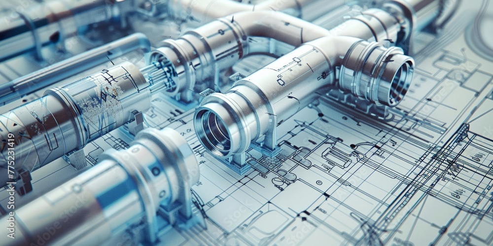 Engineering prowess shown through the intricate layout of pipes on ...