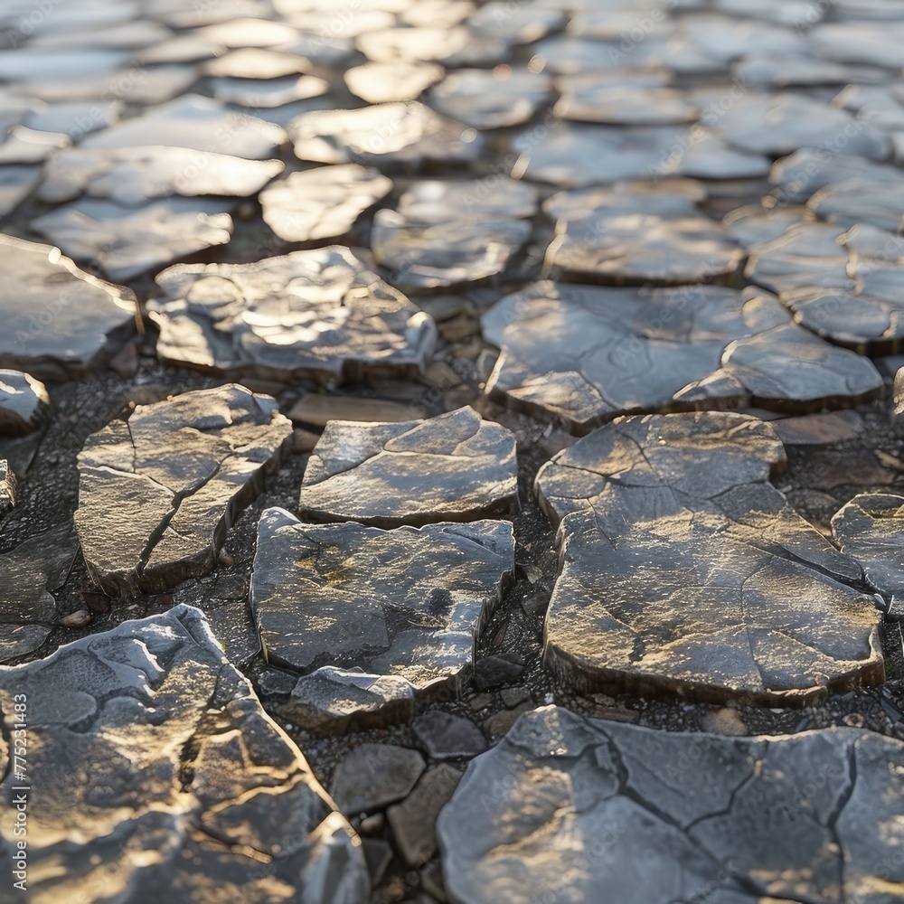 stone textures in 3D. Experience tetragonal continuity on a plane ...
