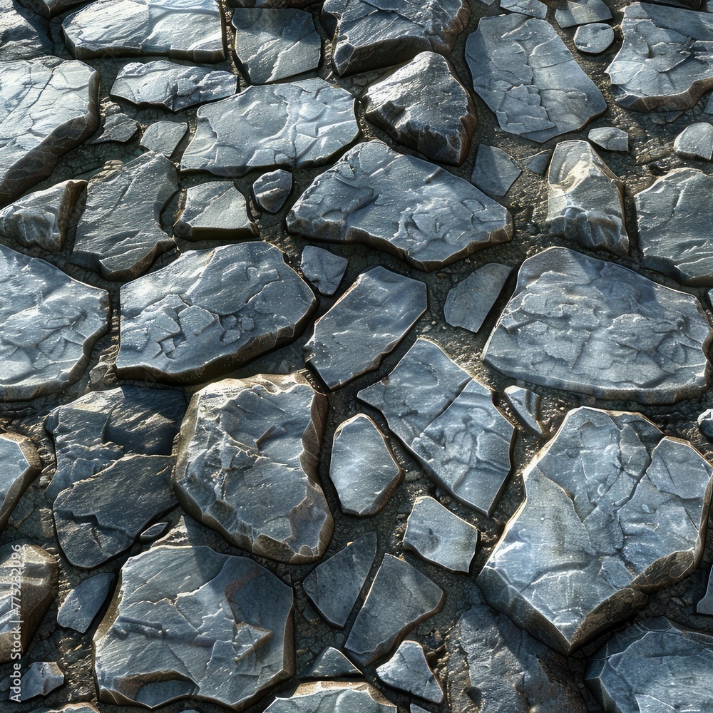 stone textures in 3D. Experience tetragonal continuity on a plane ...