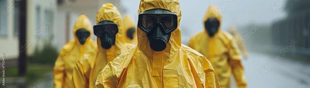 Hazmat suits, the armor in the battle against biohazards, stand at the ...