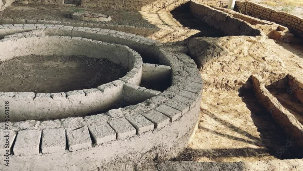 Wideo Stock: The ancient city of Sarazm in Tajikistan. The oldest ...