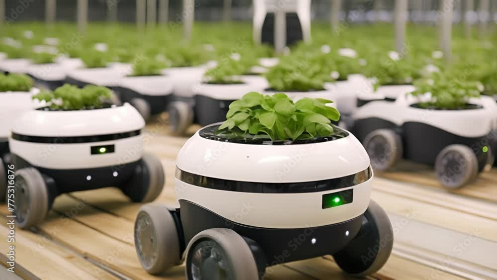 Agriculture robotic and autonomous car working in smart farm, Future 5G ...