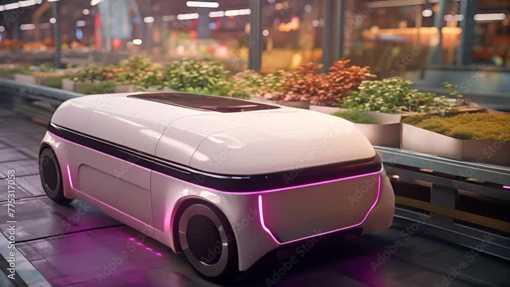 Agriculture robotic and autonomous car working in smart farm, Future 5G ...