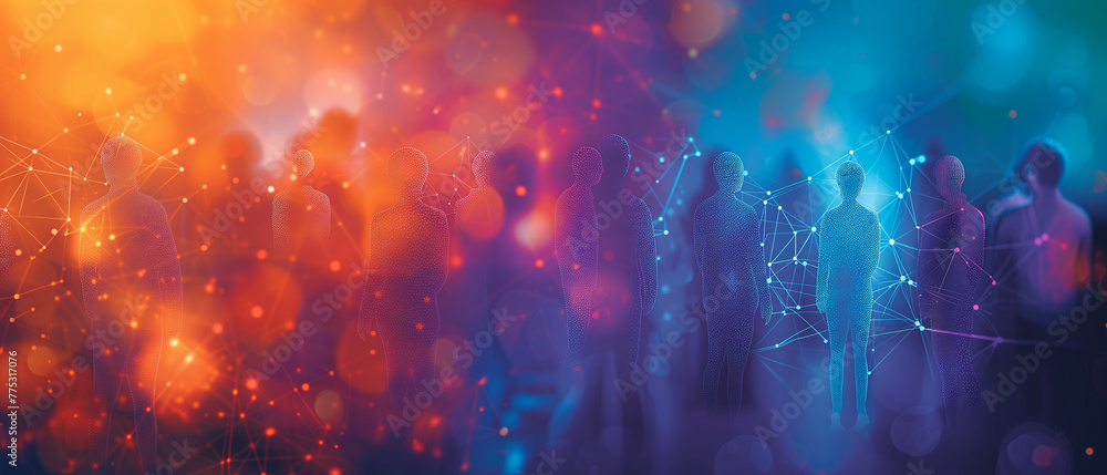 A visually striking banner celebrating unity and connection, portraying ...