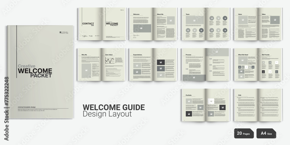 Poster Welcome Guide Design Layout Welcome Pack – Wall Art | UkPosters