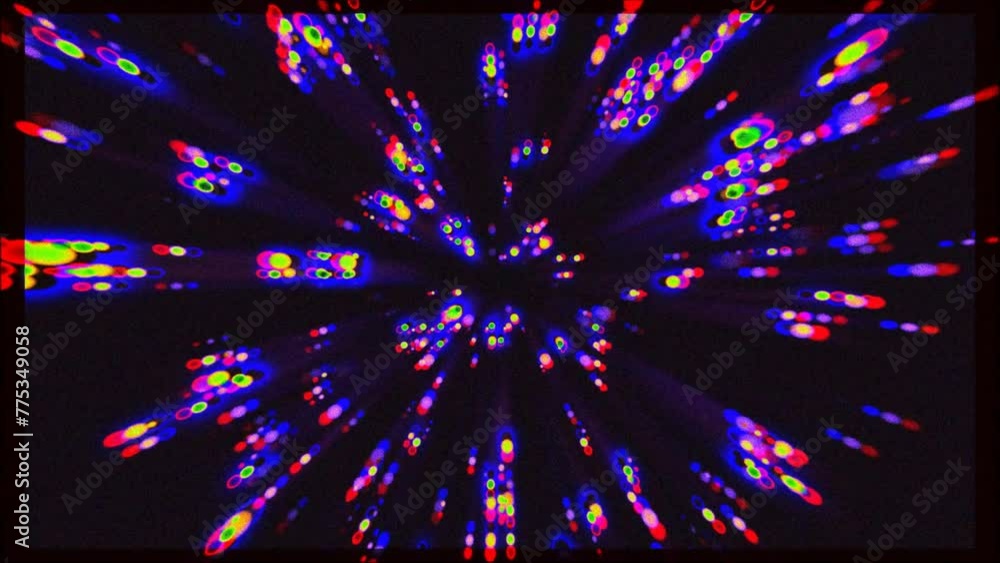 Sci-fi Digital Footage Electric Move of Dynamic Streaks ana Particles ...