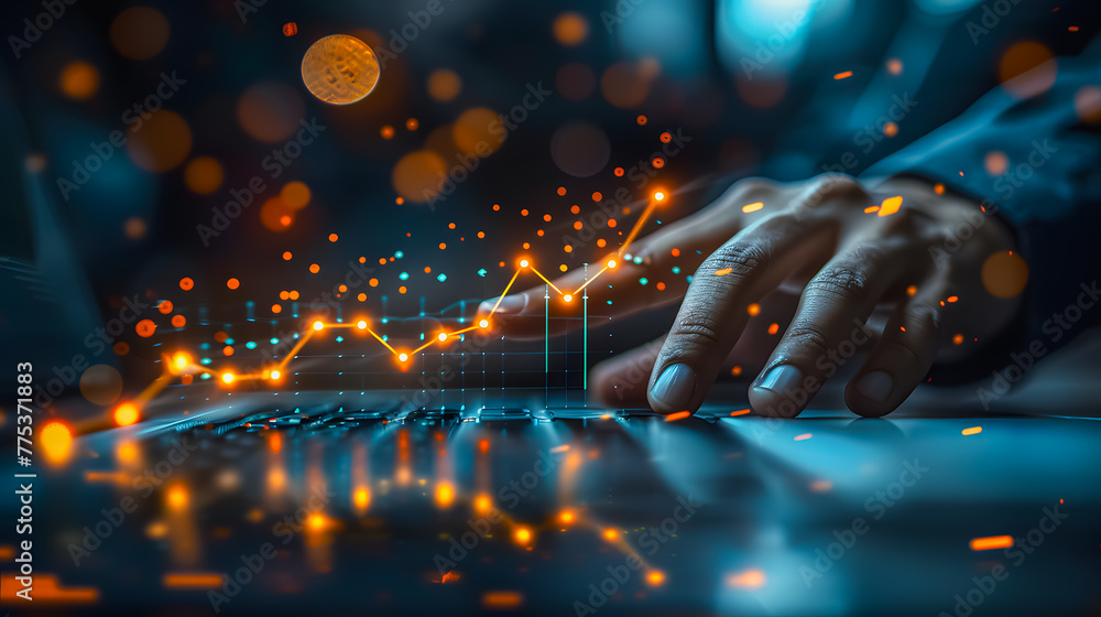 Business development to success and growth concept. Global network ...