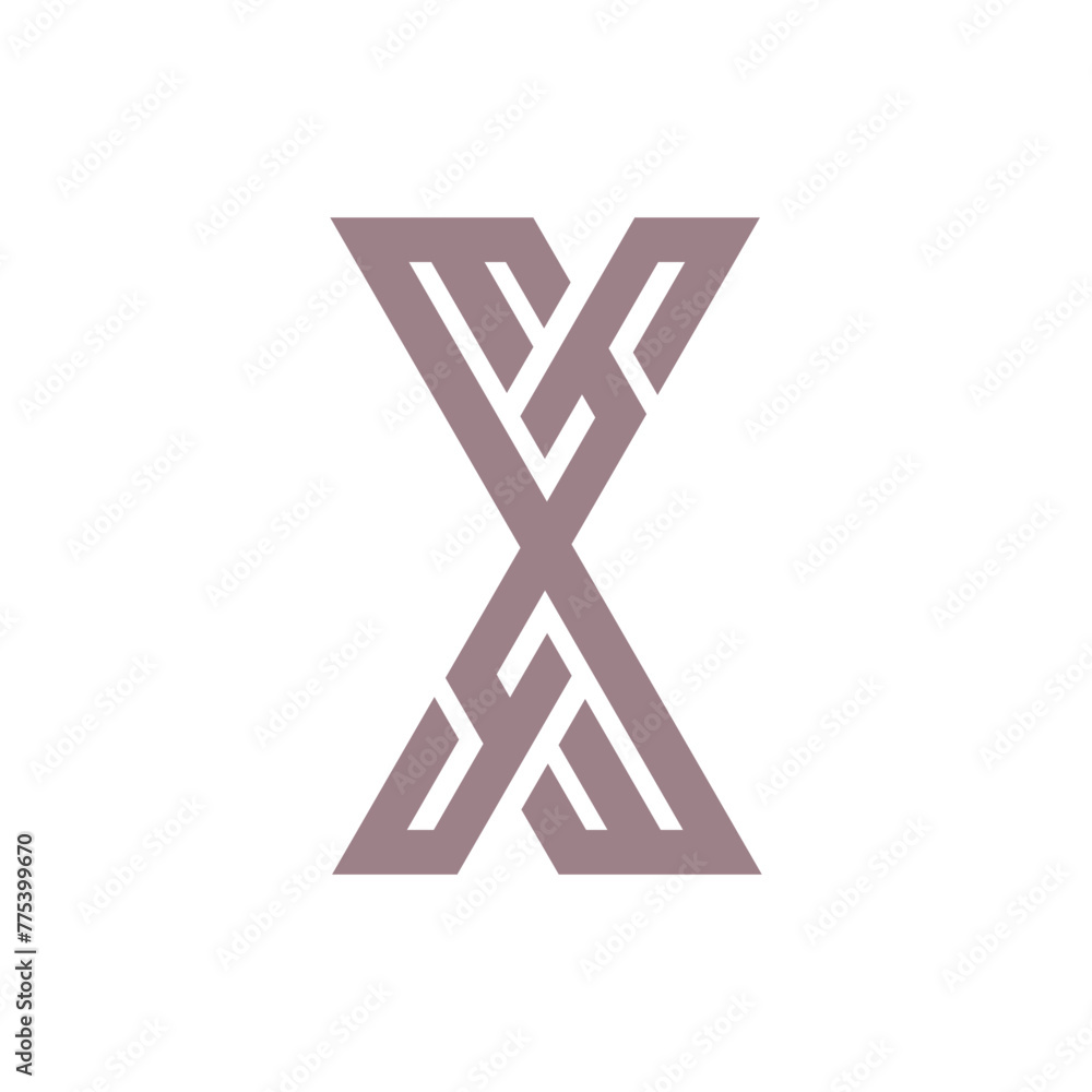 Monogram X. Design vector X logo. Monogram initial letter mark X logo ...