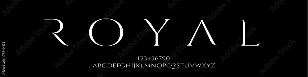 Royal font luxury elegant rich modern sophisticated font showcasing ...
