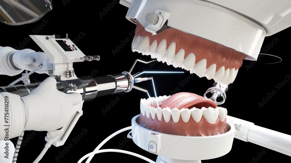 Dental repair space station where astronaut dentists treat tooth decay ...