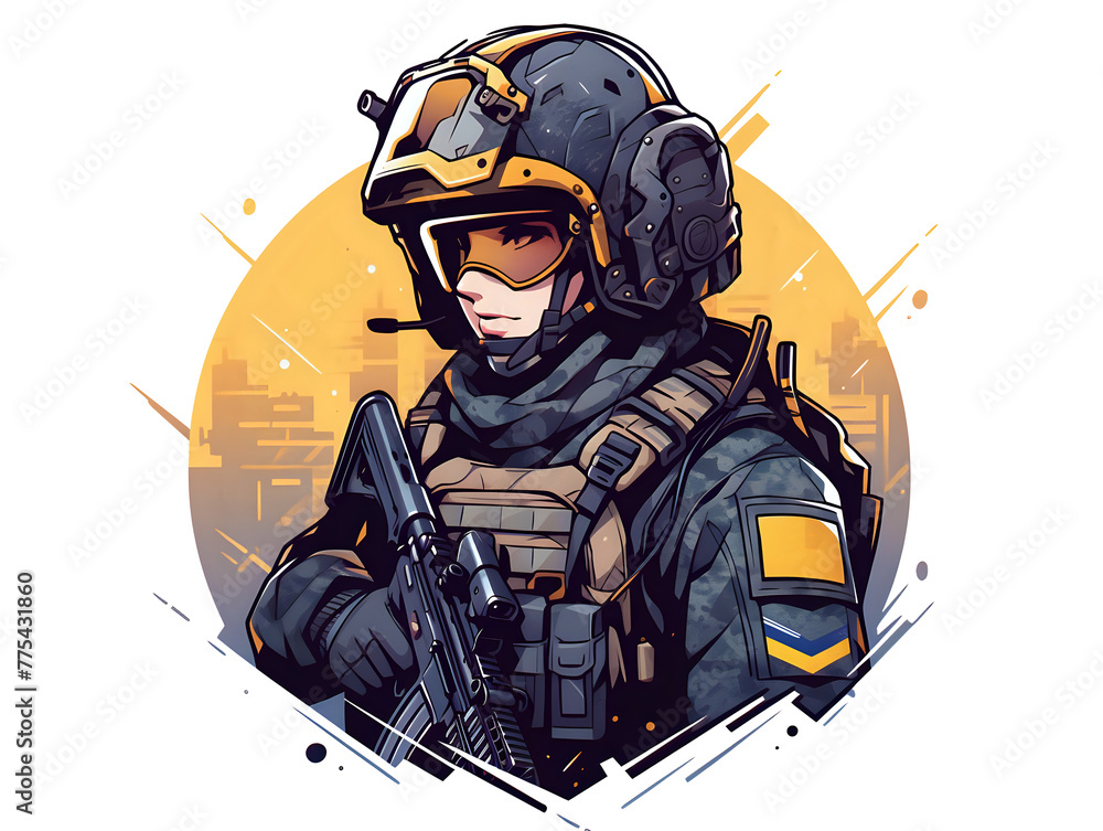 Special Ops Soldier Illustration. Illustration of a special ops soldier ...