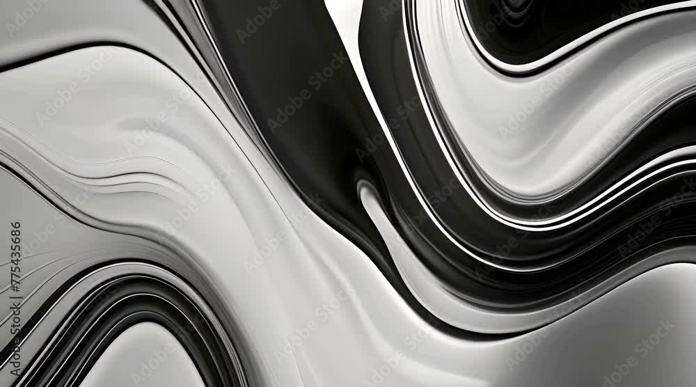 Abstract Liquid black and white texture Organic background for visual ...