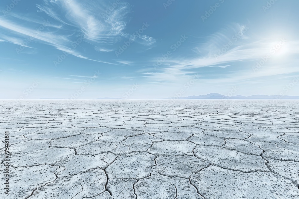 A salt flat texture, inspired by the vast Salar de Uyuni, with the ...