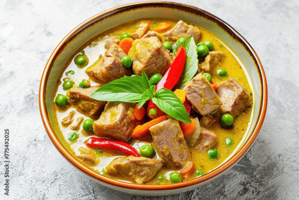 Pork Curry with recipe pork fillet, green curry paste, coconut milk ...