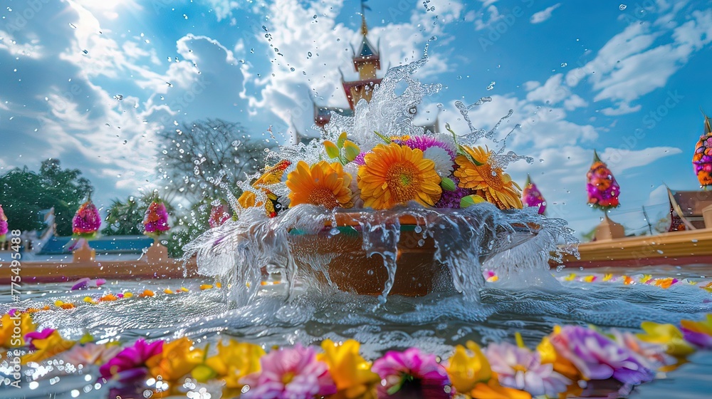 Songkran Water Festival Tourism Authority of Thailand Flowers in a bowl ...