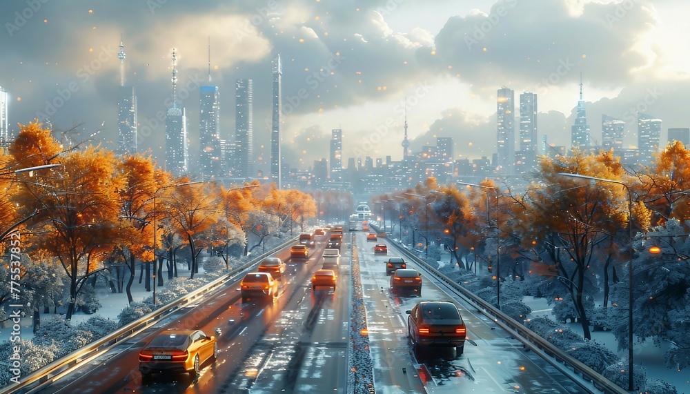 Smart City Infrastructure, portraying smart city infrastructure ...