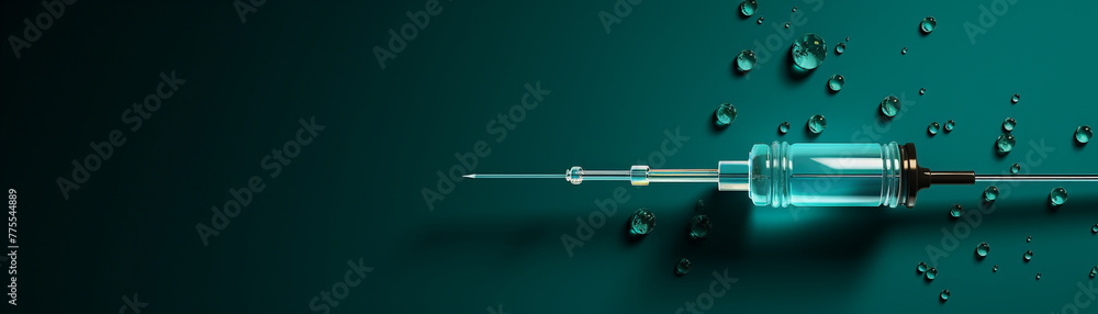 Vaccination Ready: Close-up of a syringe with its needle uncapped ...