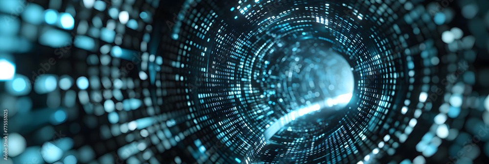 Binary code binary code,Computer data with rotating sphere travel ...