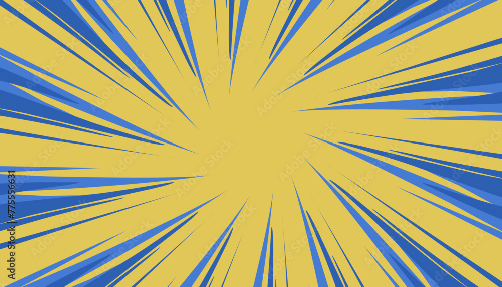 Comic background with retro theme in yellow and blue colors. Perfect ...