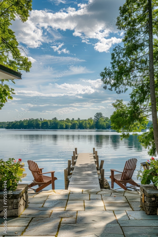 Professional Photography of a Waterfront Property With a Private Dock ...