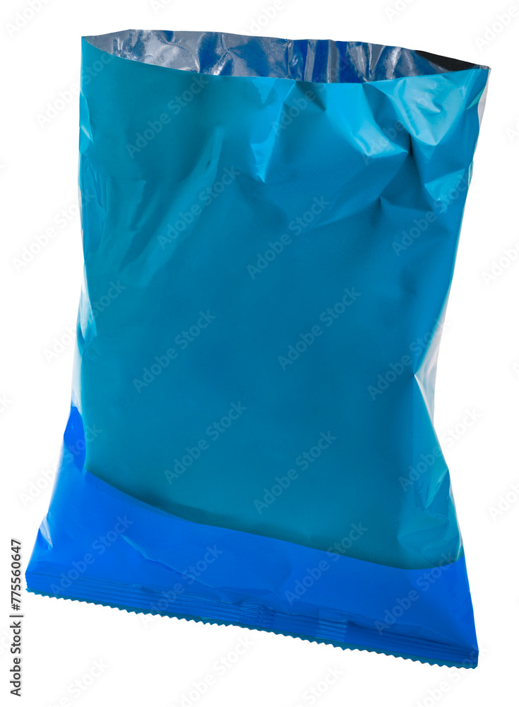 Food Packaging, Foil and plastic snack bags mockup bag opening cut ...
