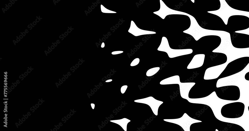 Set of transition black and white masks templates. Open and close ...