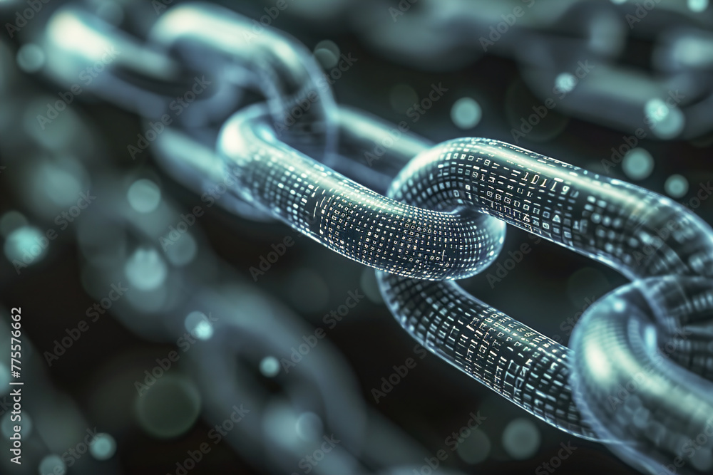 Blockchain Interface Symbolizing Transparency And Traceability In