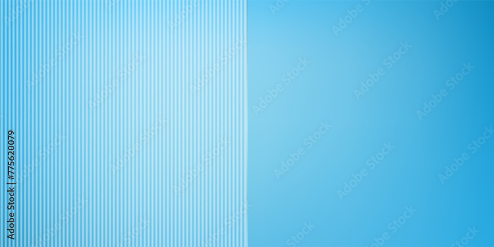 Ribbed glass or acrylic texture background. Vector podium backdrop with ...