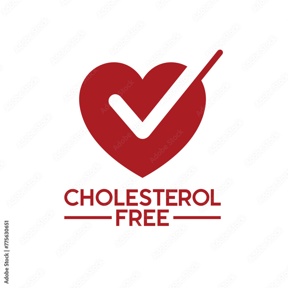 symbol of cholesterol free, vector art. Stock Vector | Adobe Stock