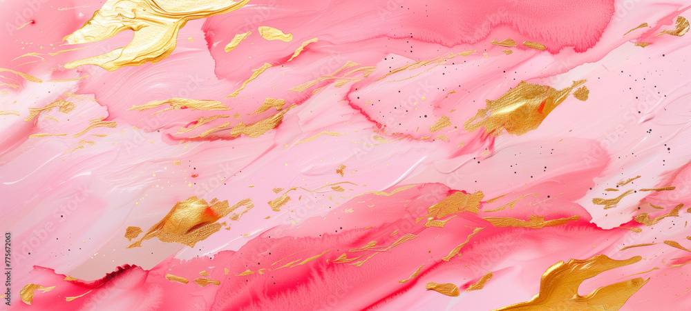 Pink and Gold Marble Texture for Luxury Background Design. Elegant Pink ...