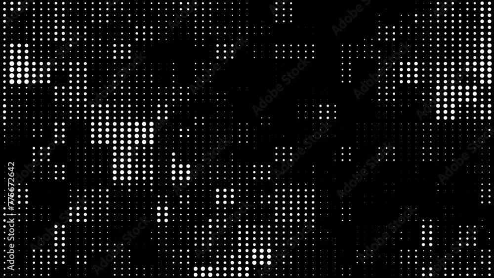 Abstract black and white gradient halftone dotted background with a pop ...