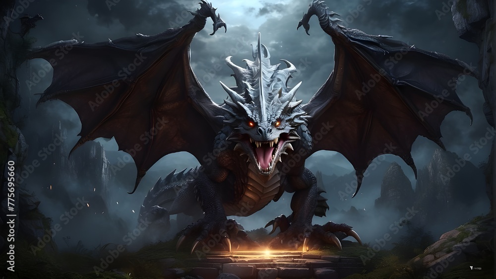 Dragon and Centaur Illustrations in Fantasy Art, Mythological Creatures ...