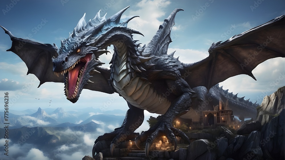 Dragon and Centaur Illustrations in Fantasy Art, Mythological Creatures ...