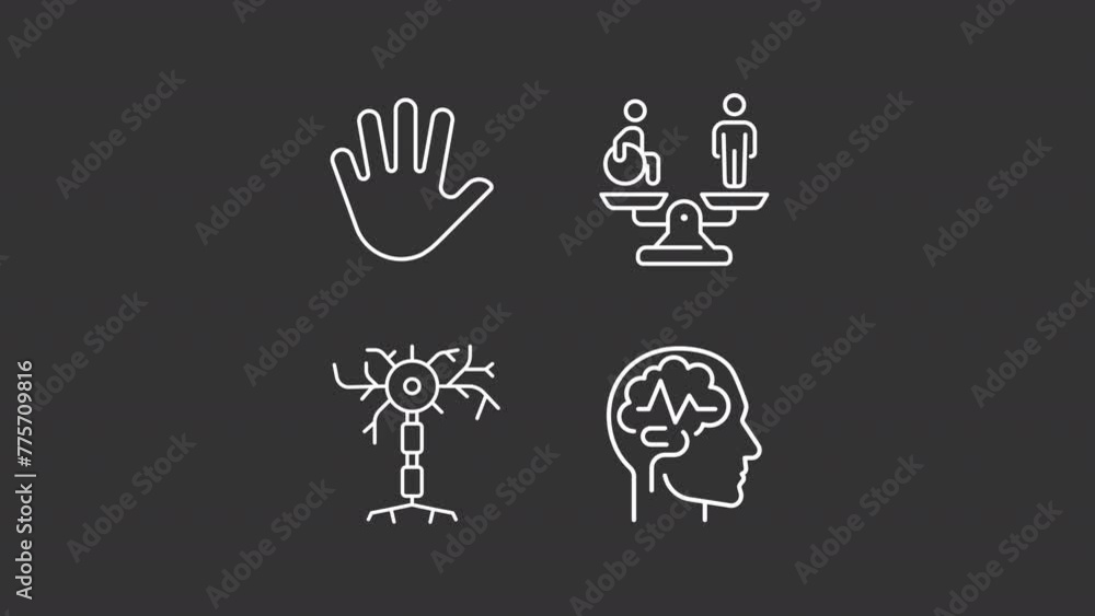 Health awareness animation library. Animated medical conditions icons ...