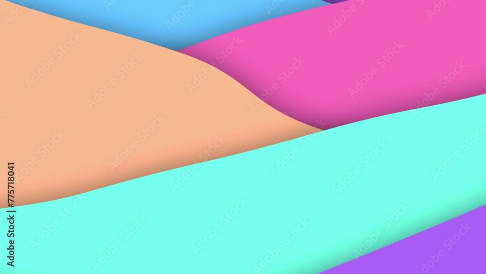 Live wallpaper animation from wavy shapes filled colorful shapes with ...