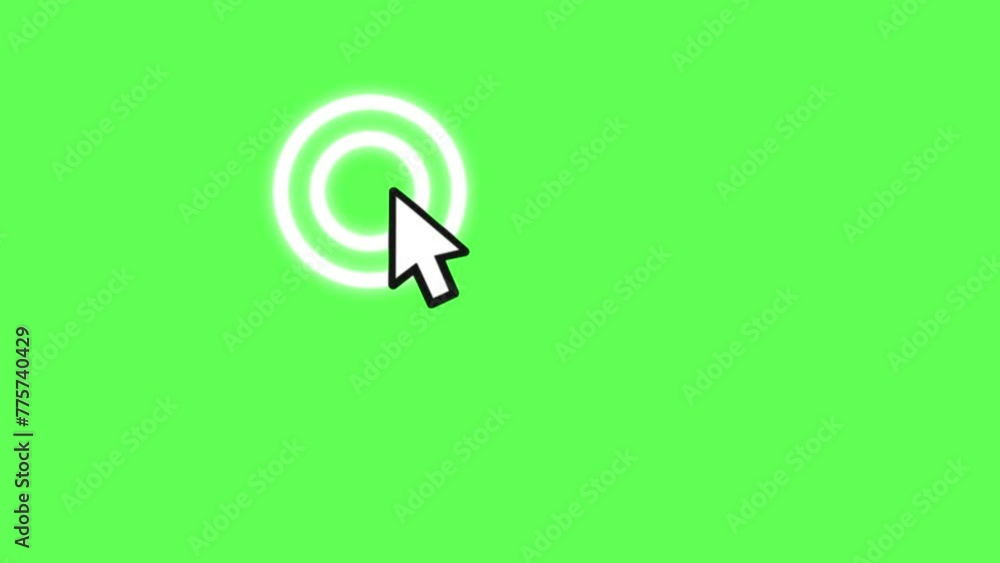 Mouse Click Symbol With Spark Pointer Arrow Cursor Clicking Mouse