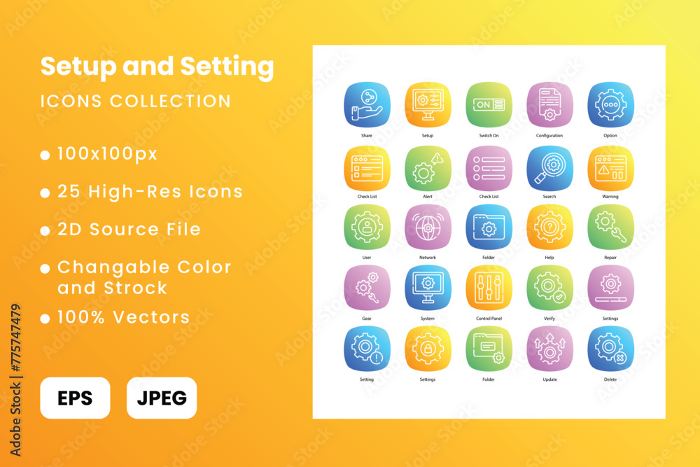 setup and setting, system setting, setting, icons collection, continue ... setup and setting, system setting, setting, icons collection, continue ...