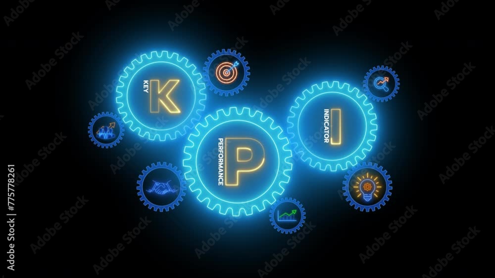 Vidéo Stock KPI Business analytics. Data analytics report. Key ...