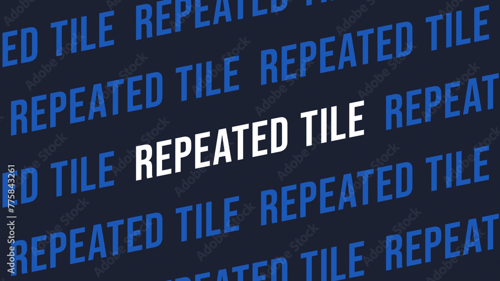 Simple Tiled Repeated Text Transition Stock Template | Adobe Stock