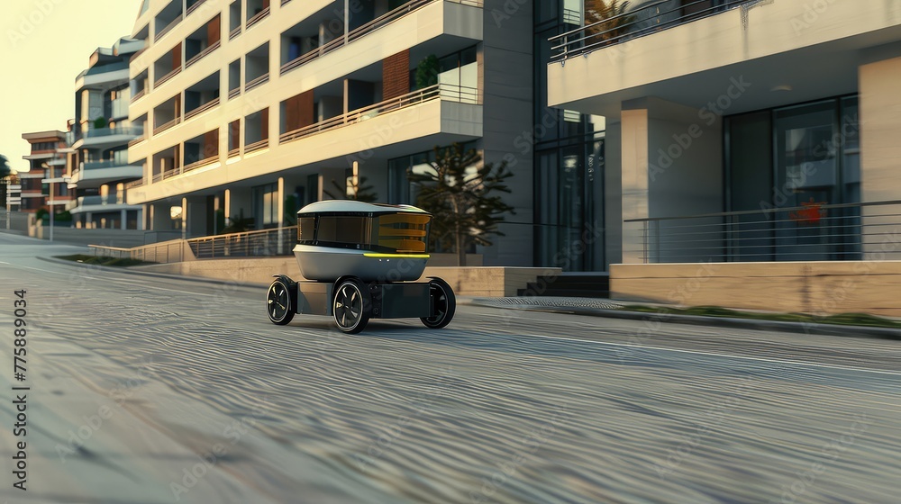 The future of delivery has arrived with the mobile robot, a ...