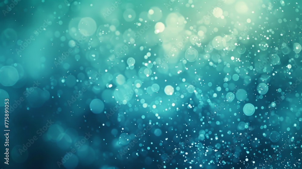 Abstract blue bokeh light particles background - This image captures ...