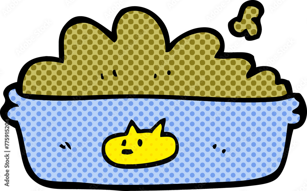 cartoon cat food Stock Illustration | Adobe Stock