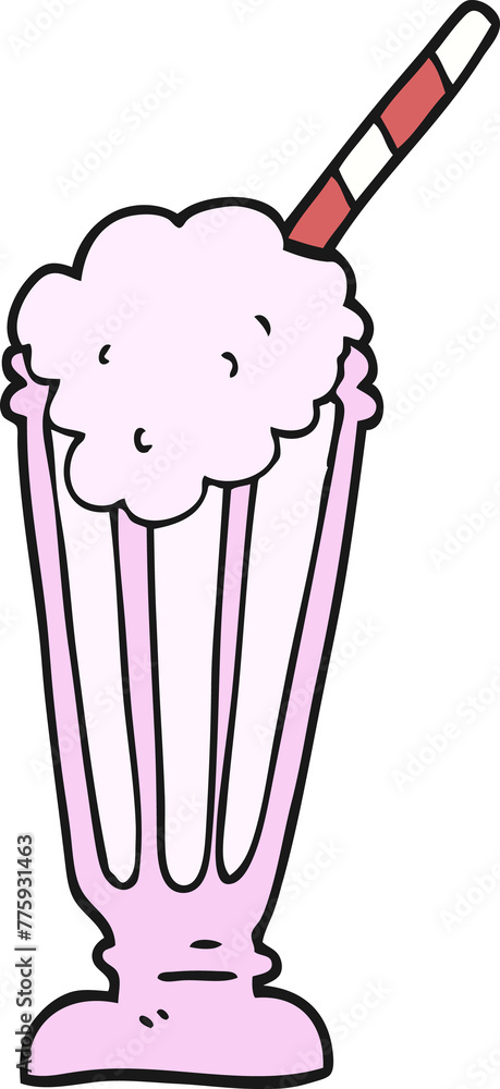 cartoon milkshake Stock Illustration | Adobe Stock