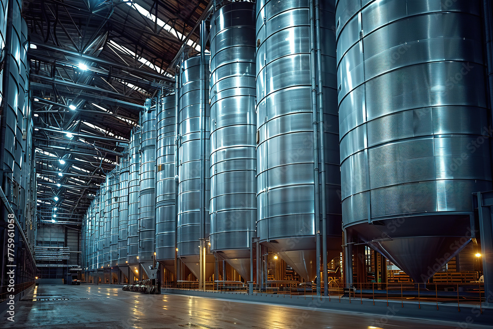 wallpaper of agro storage granary elevator at an agro processing plant ...
