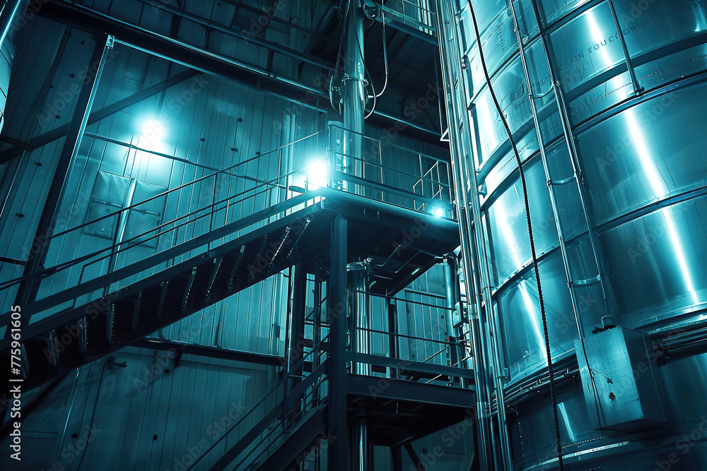 wallpaper of agro storage granary elevator at an agro processing plant ...