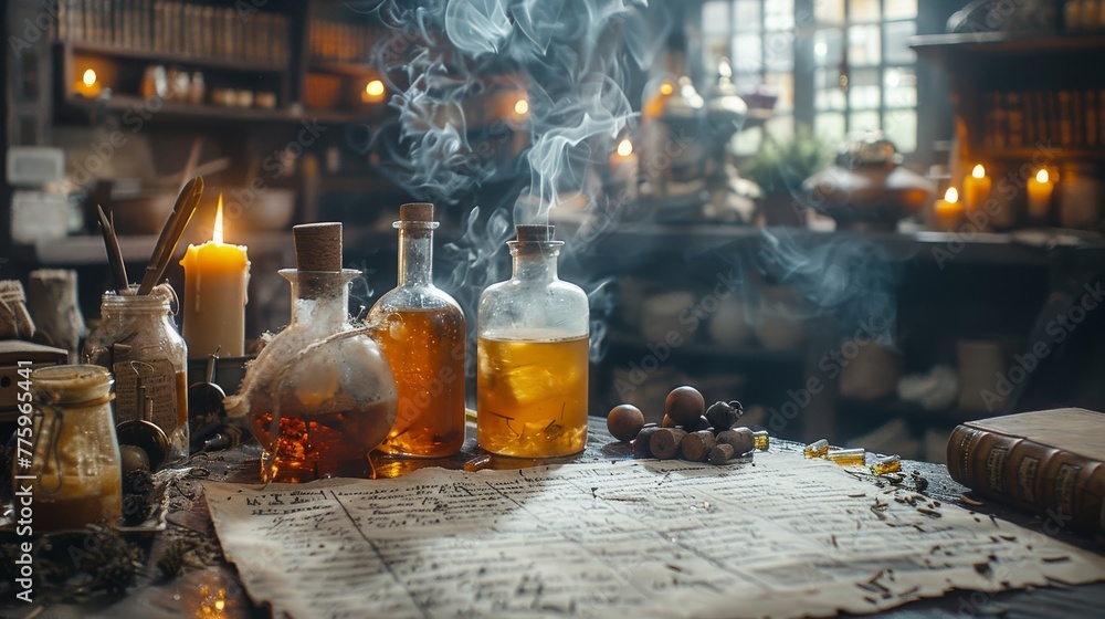 Medieval Alchemist: Capture the mystique of an alchemist's laboratory ...