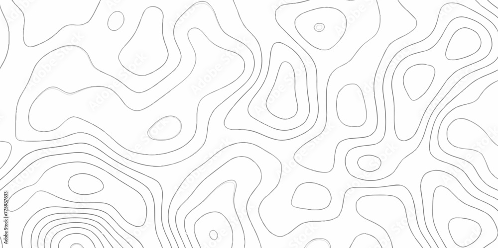 Modern Abstract Topographic map background with wave lines. Topographic ...