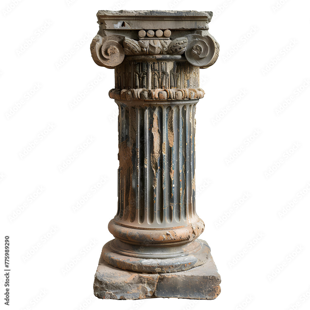 Old greek column PNG. Greek column isolated. Doric column PNG. Ionic ...